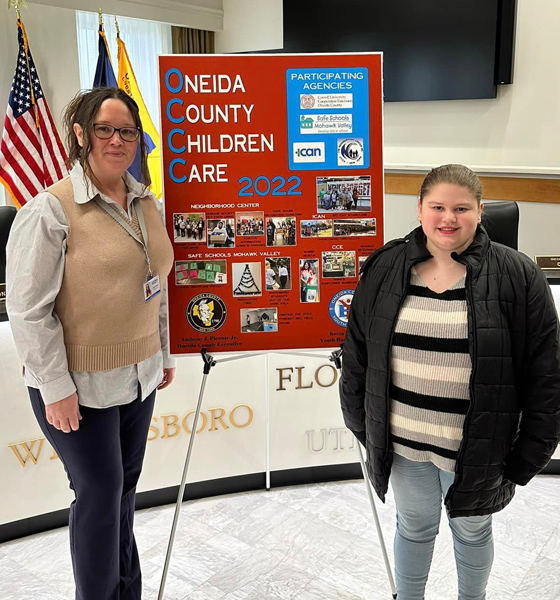 Youth Volunteer from ICAN's TORCH Program Recognized by Oneida County ...